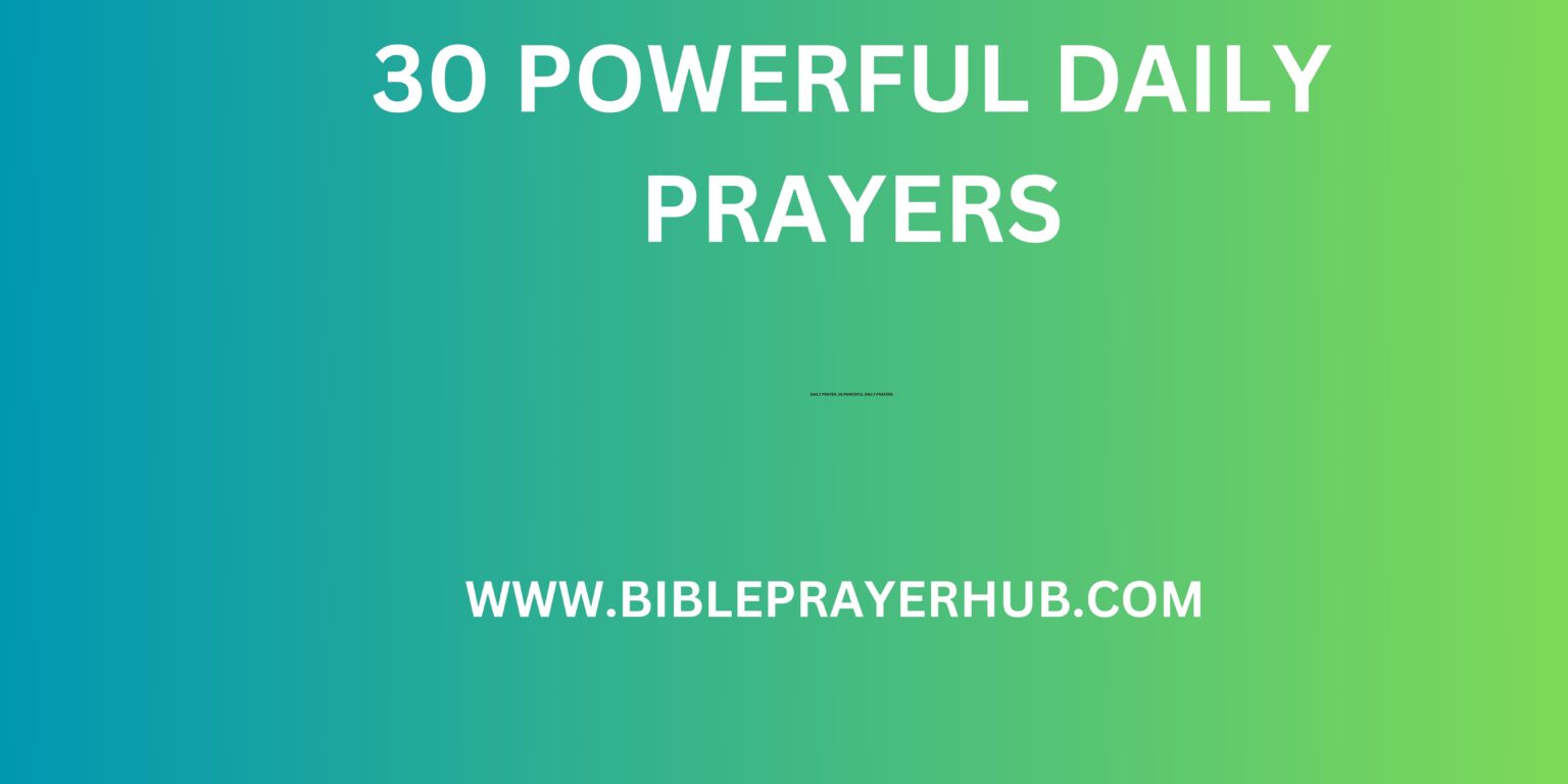 30 Powerful Daily Prayers For Strength And Protection